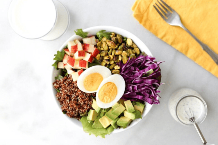 Power Bowl with Poppyseed Dressing - New England Dairy
